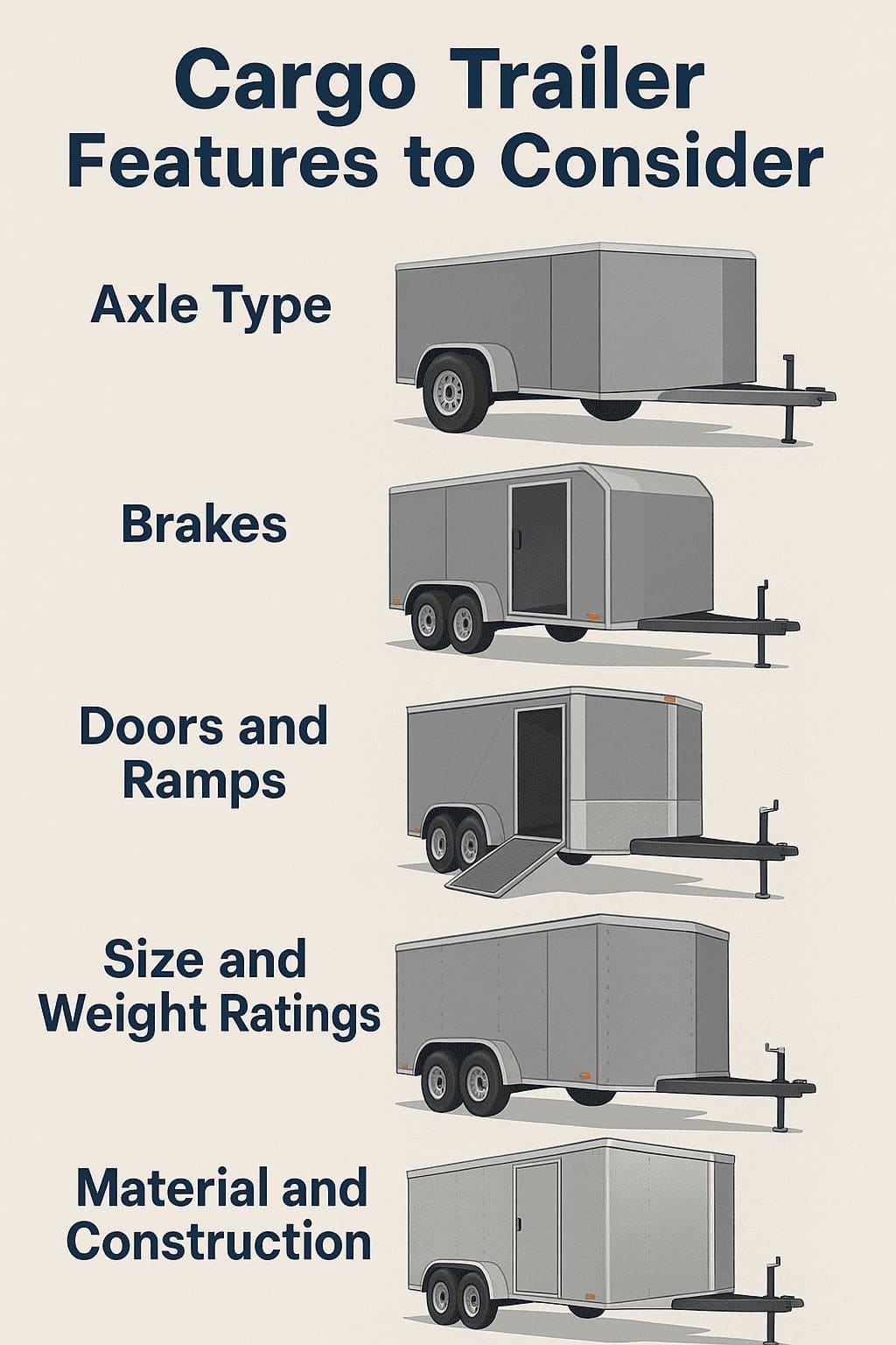 Types of Cargo Trailers: Complete Breakdown for 2025